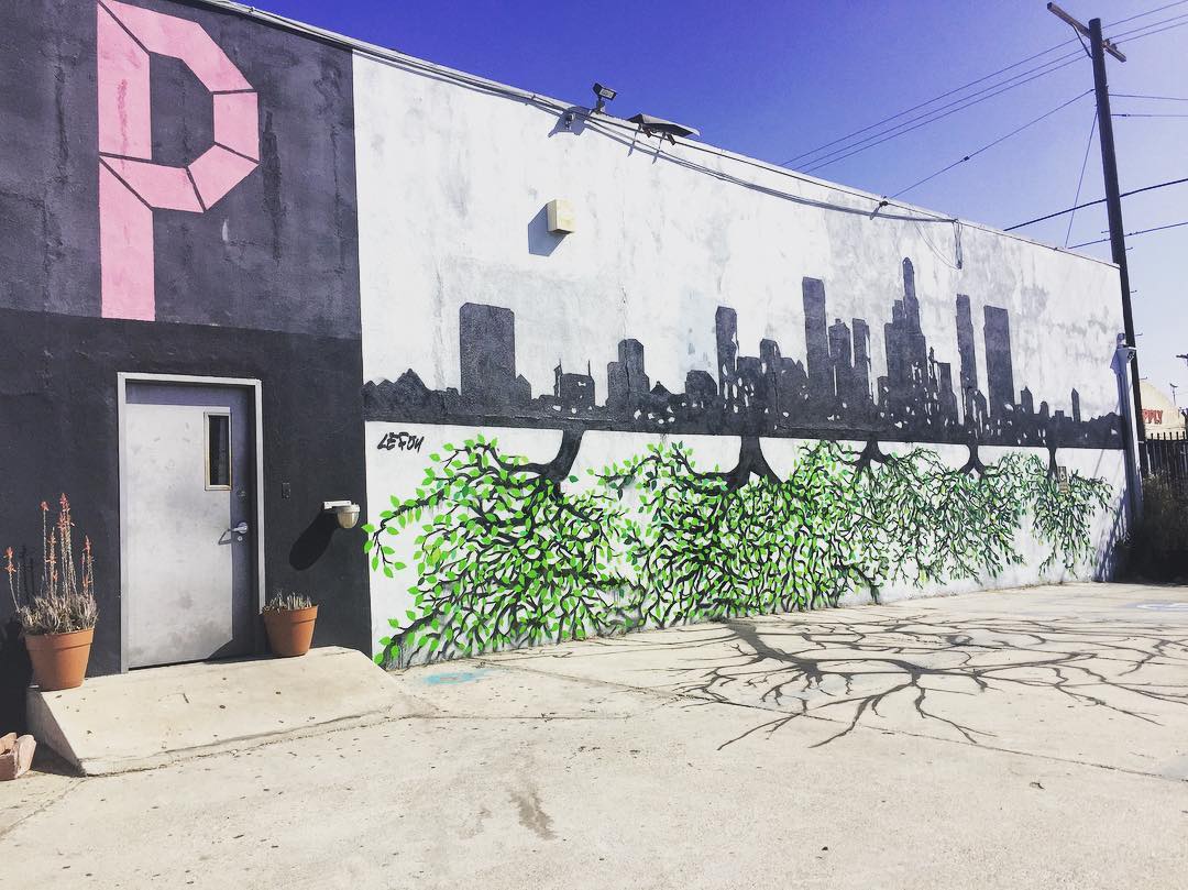 Original Mural at Pollution Studios in Los Angeles – Vegan Club